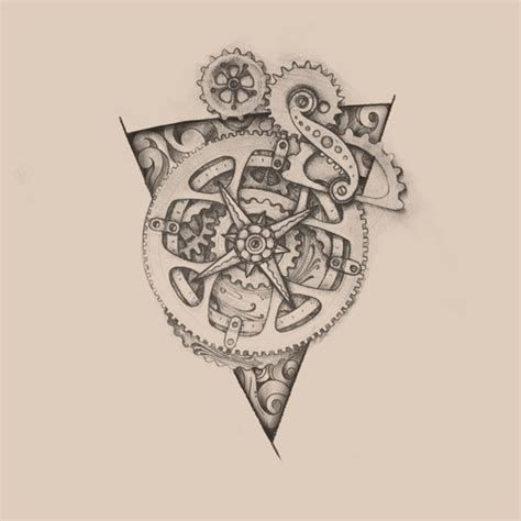 Steampunk Gears And Cogs Tattoo