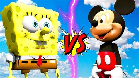 Spongebob Vs Mickey Mouse