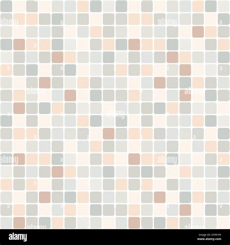 Mosaic Of Rounded Square Tiles Illustration Color Seamless Repeatable Pattern Texture