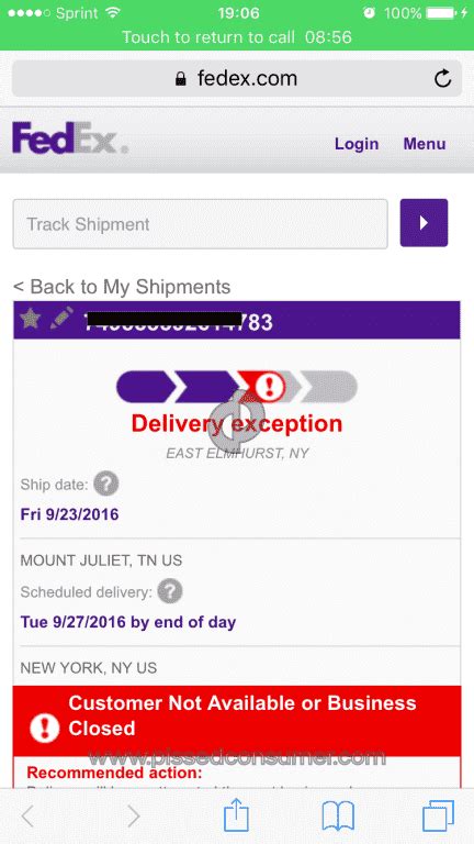 New York FedEx Reviews And Complaints Pissed Consumer