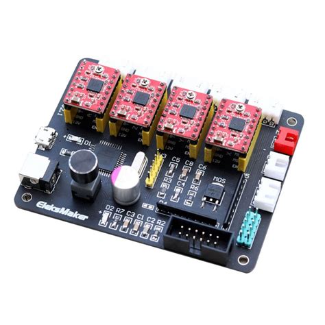 Eleksmaker 4 Axis Usb Cnc Stepper Motor Driver Control Board For