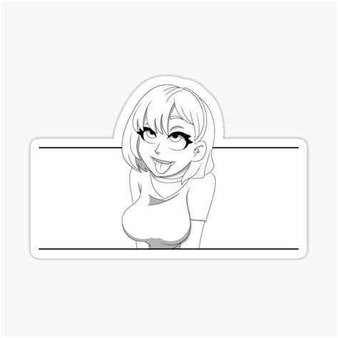 Horny Anime Girl Hentai Girl Orgasm Sticker By Prodbynieco Redbubble