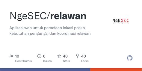 GitHub NgeSEC Relawan Aplikasi Web Untuk Pemetaan Lokasi Posko Kebutuhan Pengungsi Dan