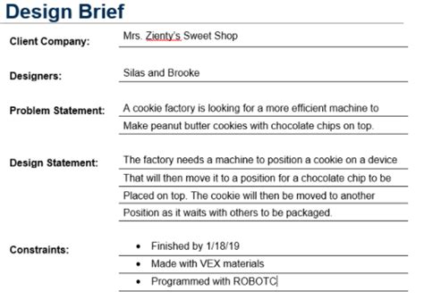 VEX Design PRE ENGINEERING BROOKE RANNEY