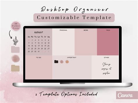Desktop Wallpaper Computer Wallpaper Desktop Organizer Etsy Artofit