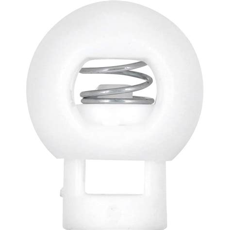300pcs Cord Locks End Spring Stop Toggle Stoppers Plastic Spring Fastener Cord Lock Ball Shape