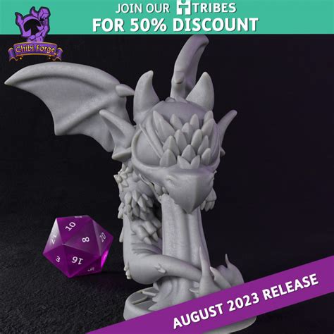 3d Printable Red Dragon Chibi Forge By Titan Forge Miniatures