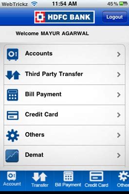 Official HDFC Bank MoBanking IPhone App Released