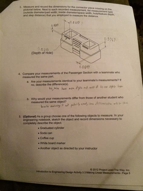 Making Linear Measurements Jacob S Engineering Portfolio