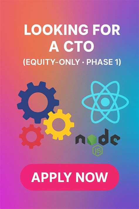 Startup Cto Equityonly Reactjs Nodejs Cofounder Techpartner Harbeer Singhh