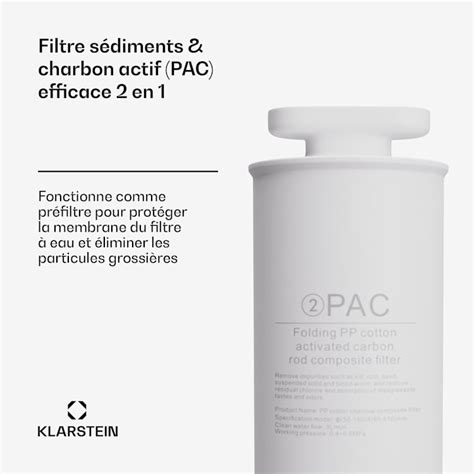 Klarstein Aqualine Pac Filtre Système De Filtration 2 En 1 Pour Le