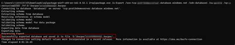 Database AzureManaged SQL Dump To Blob Container By SqlPackage Stack Overflow