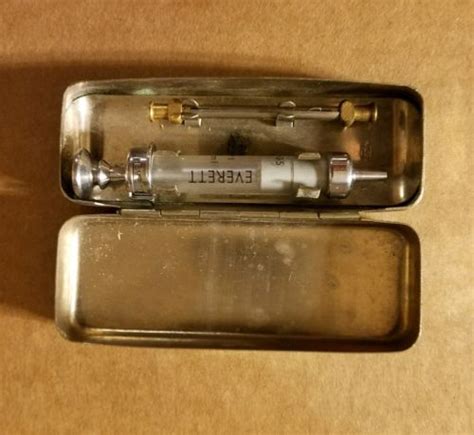 Antique Medical Syringe Surgery Wcase Hypodermic Kit Antique Price