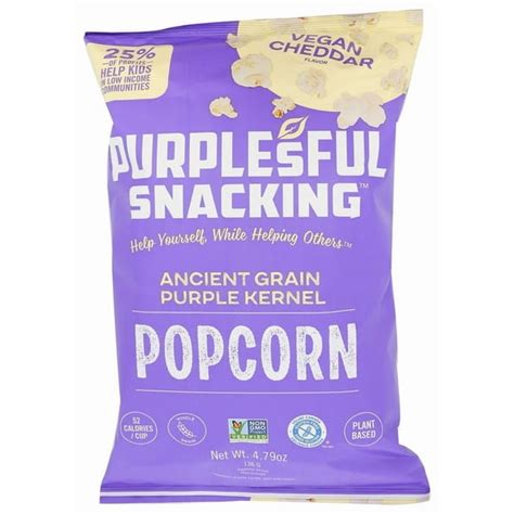 Purple Popcorn Bag