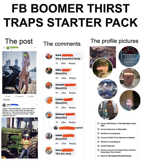 Fb Thirst Traps For Boomers Starter Pack Rstarterpacks