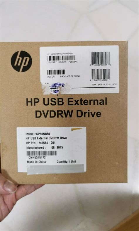 Hp Usb External Dvdrw Drive Computers Tech Parts Accessories Other Accessories On Carousell