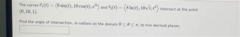 solved the curves vec r 1 t 6sin t 10cos t e7t ﻿and
