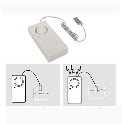 Water Leak Alarm Flood Level Overflow Detector Sensor Home Security