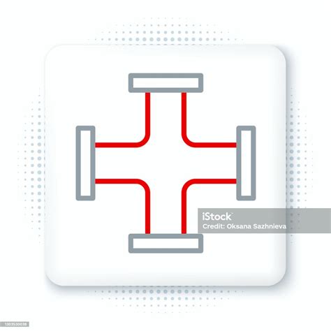 흰색 배경에 격리 된 라인 산업 금속 파이프 아이콘 다양한 모양의 파이프 라인 부분을 배관합니다 다채로운 개요 개념 벡터