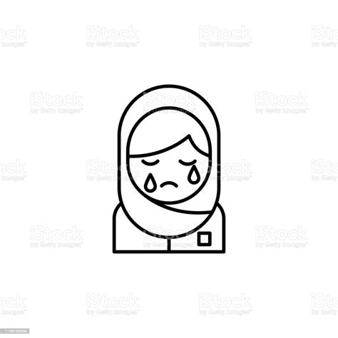 모슬렘 죽음 우는 윤곽 아이콘 죽음 그림 아이콘의 상세한 세트 웹 로고 모바일 앱 Ui Ux에 사용할 수 있습니다 검은색에 대한 스톡 벡터 아트 및 기타 이미지 Istock