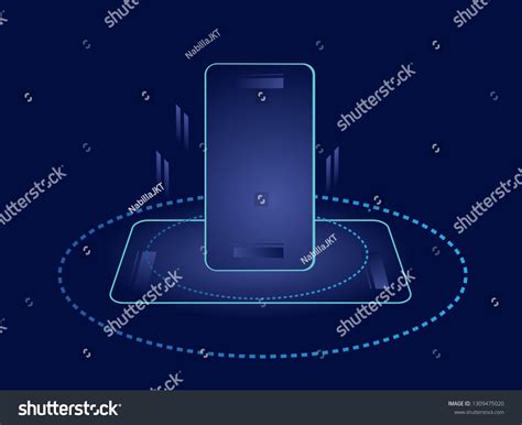 Mobile Apps Conceptblank Flat Vector Illustration Stock Vector Royalty