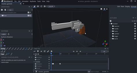minecraft revolver animation geckolib r blockbench