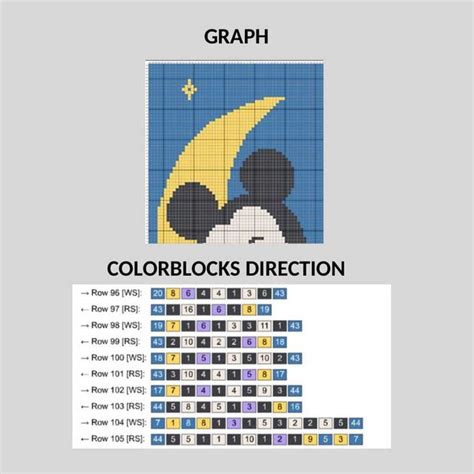 Crochet C2c Mouse On The Moon Blanket Pattern Pdf Inspire Uplift
