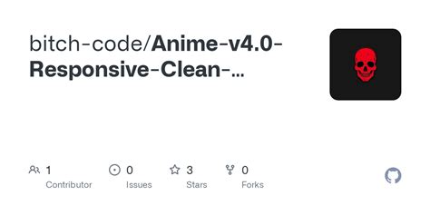 GitHub Bitch Code Anime V Responsive Clean Blogger And Blogspot Theme