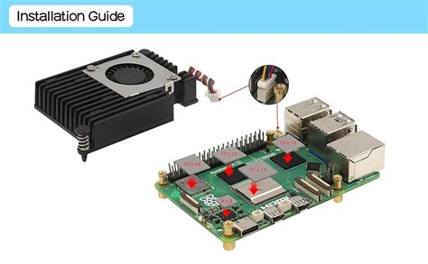 Geekworm Active Cooler H505 For Raspberry Pi 5 2gb4gb8gb