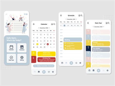 Simple And Effective Daily Task Planner Scheduling App App Interface