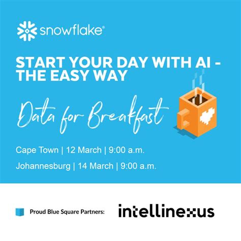 Intellinexus On Linkedin Dataforbreakfast Snowflakeevent Datainnovation Ai Datacloud