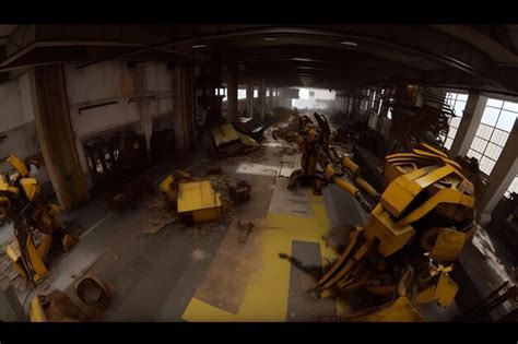 Premium Photo Robot Production Factory Neural Network Ai Generated