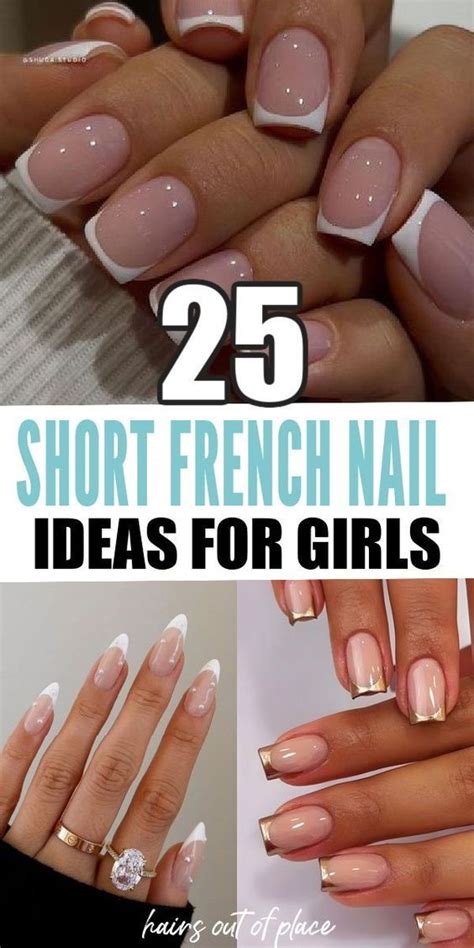 25 Classy Girl Short French Nails French Tip Nail Designs French Tip