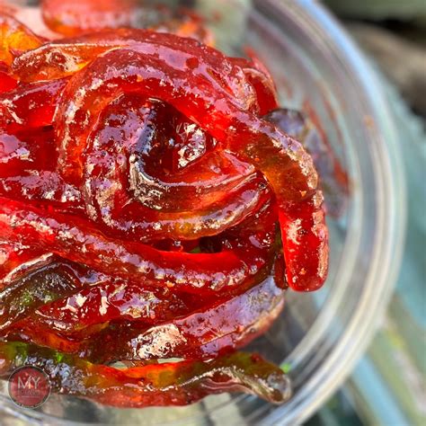 Chamoy Covered Candy Chamoy Gummy Worms Dulces Enchilados My Botanas