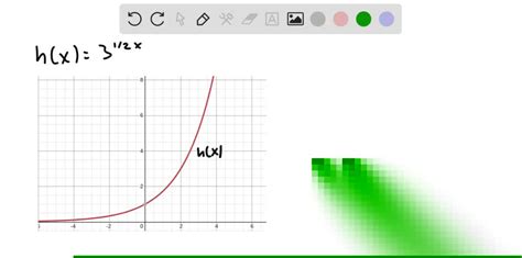 solved graph each exponential function h x 3 1 2 x