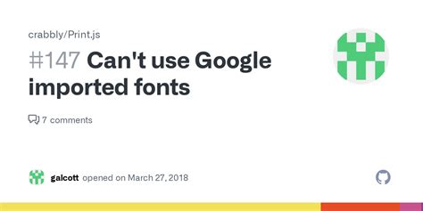 Can T Use Google Imported Fonts Issue Crabbly Print Js GitHub