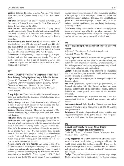 Pdf 279 Innovations Simplifying Essure Micro Insert Hysteroscopic