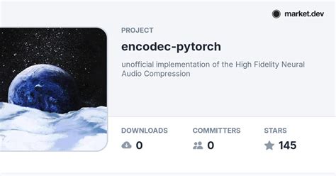 Encodec Pytorch Ecosystem Directory Market Dev