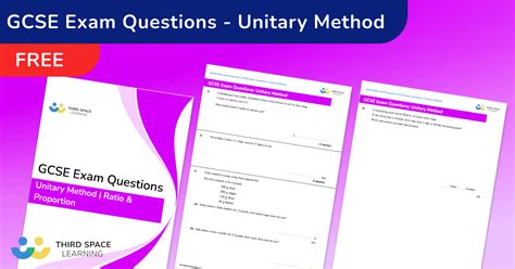Unitary Method Exam Questions Gcse Maths [free]