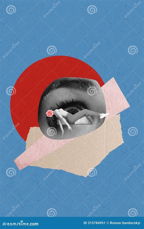 3d Photo Collage Trend Artwork Composite Sketch Image Of Silhouette