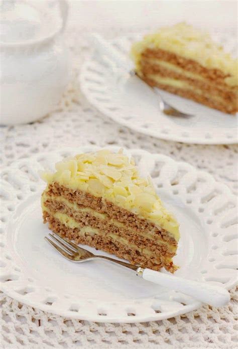 Шведска бадемова торта без глутен Десерты Торт Кулинария