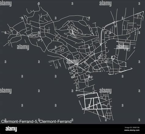 Street Roads Map Of The Clermont Ferrand 5 Canton Clermont Ferrand