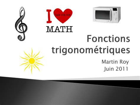 PPT Fonctions trigonométriques PowerPoint Presentation free download ID