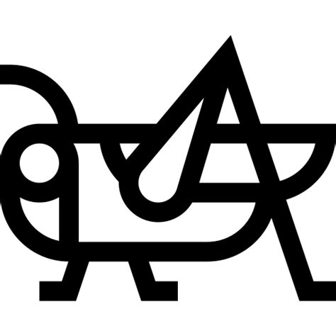 Grasshopper Basic Straight Lineal Icon