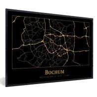 Poster 90x60 Cm Stadtplan Bochum Gold Schwarz Kaufen Bei Hoodde