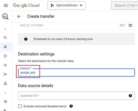 How To Create Data Transfer In Bigquery Optimize Smart