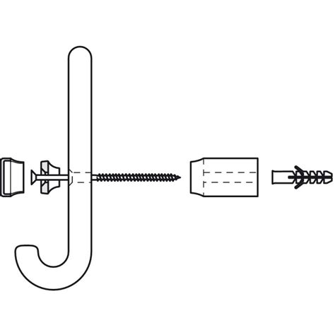 U Formet Garderobekrok Med 2 Kroker I Signalhvit Plast