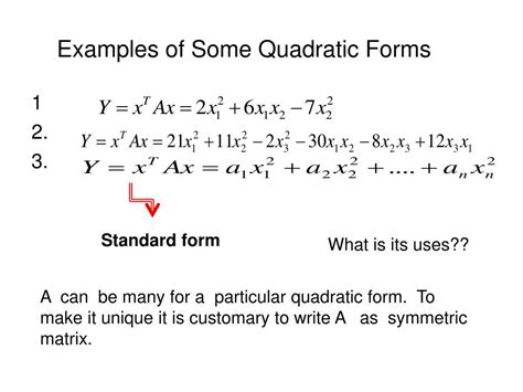 Ppt Quadratic Forms Characteristic Roots And Characteristic Vectors Powerpoint Presentation