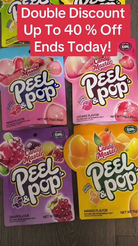 Candy Master Peel Pop Gummies Today Only Disclaimer Prices Sales