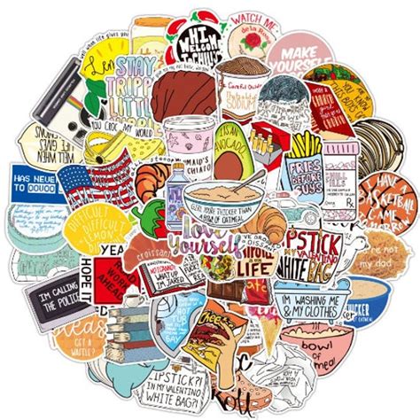 100pcs Vsco Cute Aesthetic Stickers For Laptop Luggage Decal Etsy